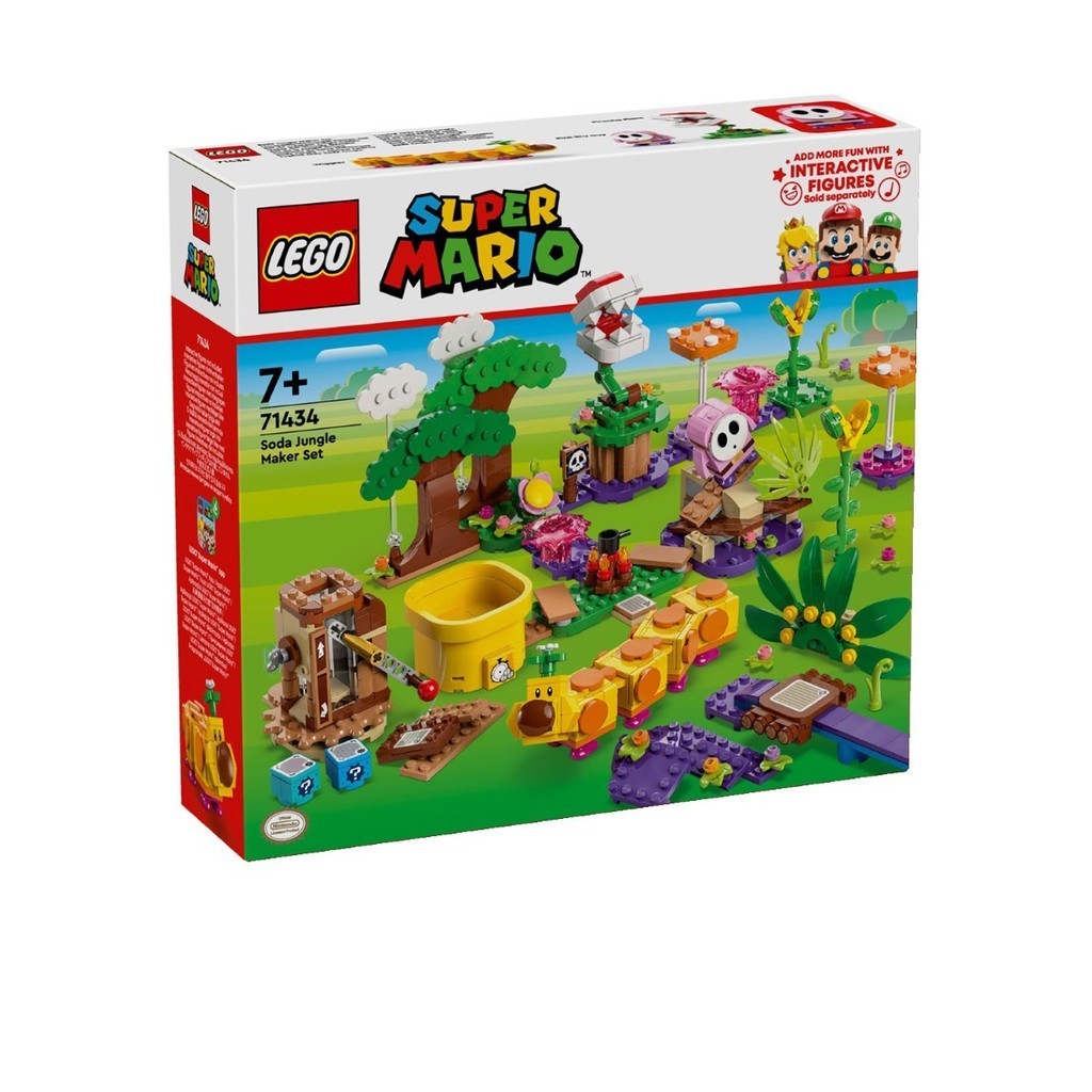 LEGO 71434 Super Mario Soda Jungle Maker Set Building Toy Set (598 ...