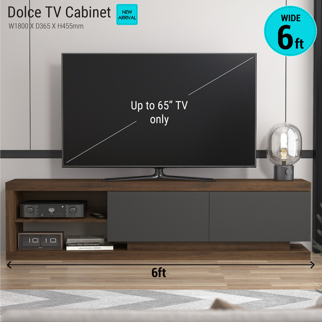 Synergy House Dolce TV Cabinet (1800mm) | Shopee Malaysia