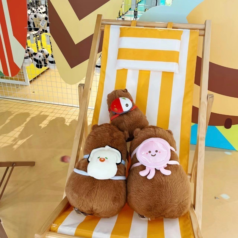 Genuine Tortoise Capybara Teddy Bear Plush Doll Cute Capybara Bee ...