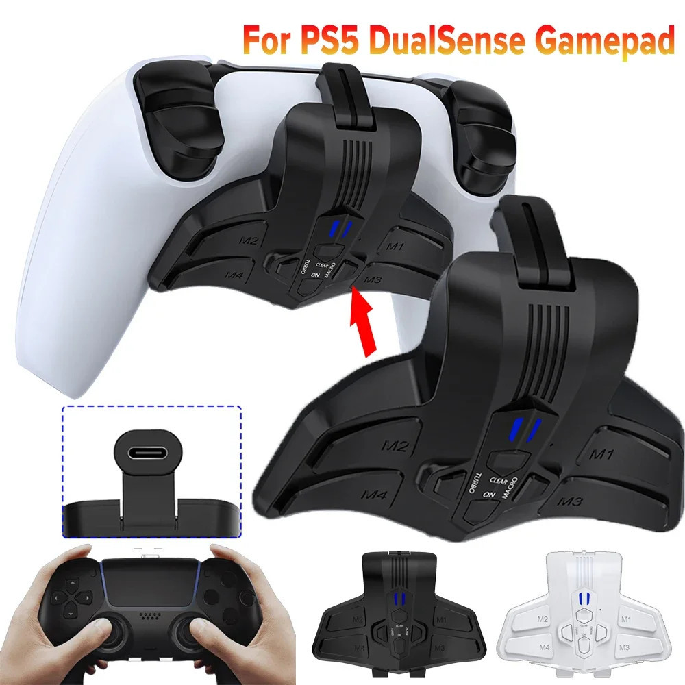 Backplate Programable Remap Kit for PS5 DualSense Gamepad PC Back ...