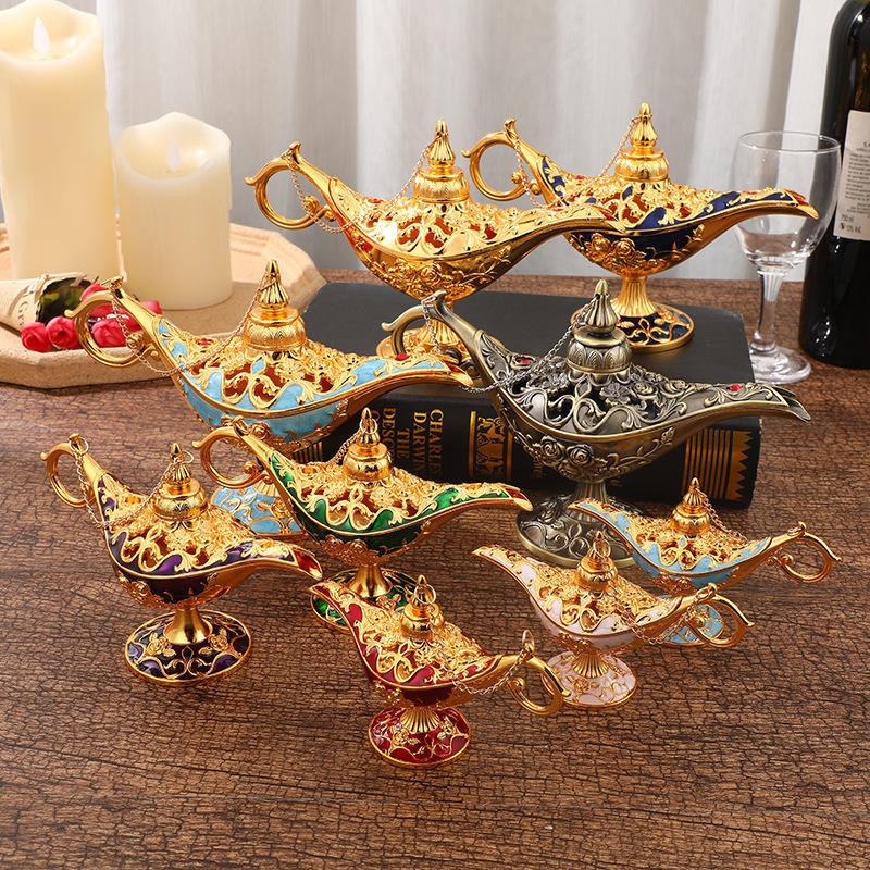 Aladdin Magic Lamp Crafts Ornaments Souvenirs Wish Magic Lamp Aladdin ...