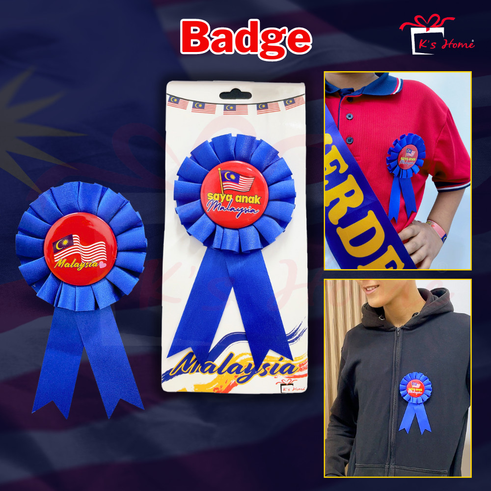 Badge Ribbon Merdeka Ready Stock 2024 | Shopee Malaysia