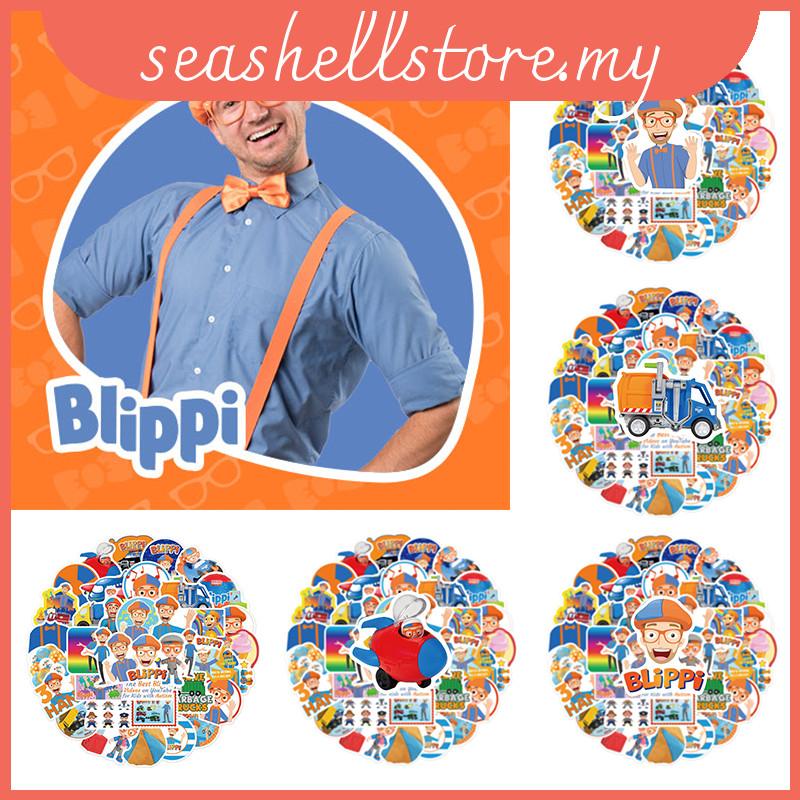 Vibrant Blippi Graffiti Waterproof Stickers For Laptops And Skating ...