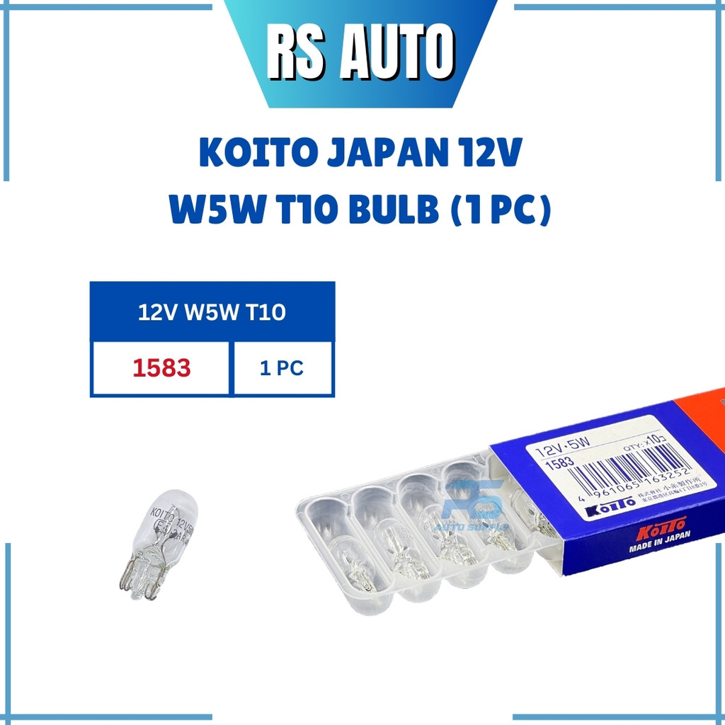 CS 1pc x Koito Japan Original W5W T10 Genuine Toyota Bulbs Turn Signal ...