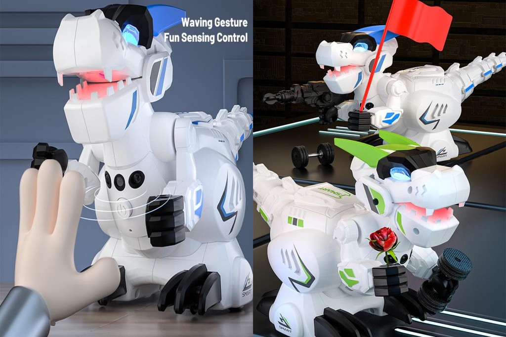 Dinosaur Model Dinosaur Toy Remote Control Dinosaur Toy with Led Lights ...