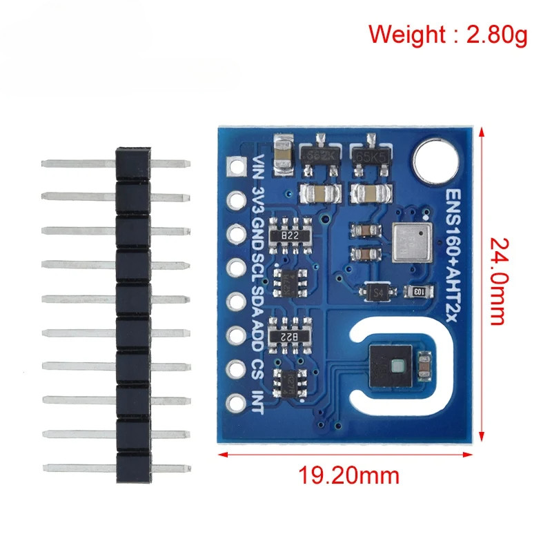 ENS160+AHT21 CARBON Dioxide CO2 eCO2 TVOC Air Quality And Temperature And Humidity Sensor ...