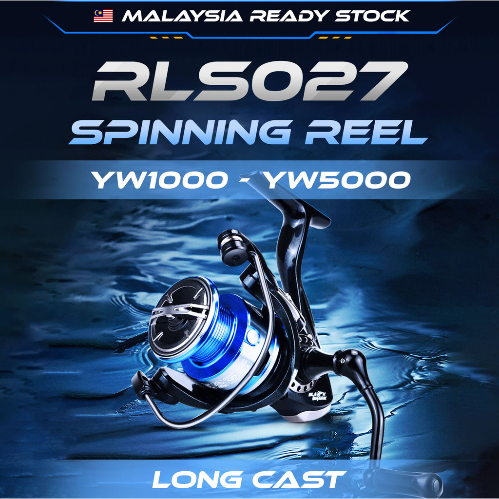 【MR.T】HI-SHARK Metal Spinning Reel YW1000-YW5000 Long Casting 10kg Max ...