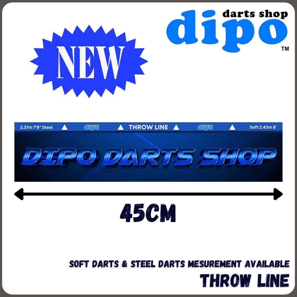 DiPO Darts Accessories - Oche Throw Line Sticker | Shopee Malaysia