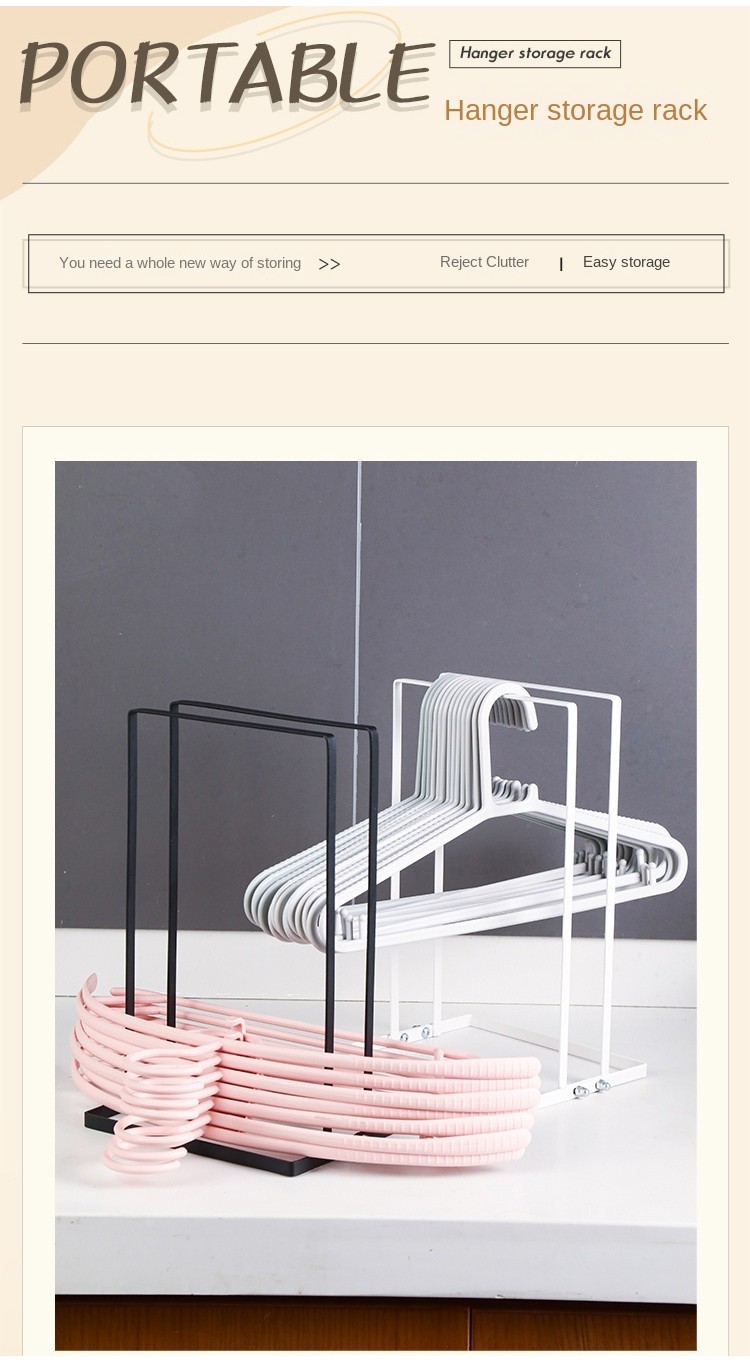 JIANJIA Hanger storage rack hand-held design made of iron material with ...