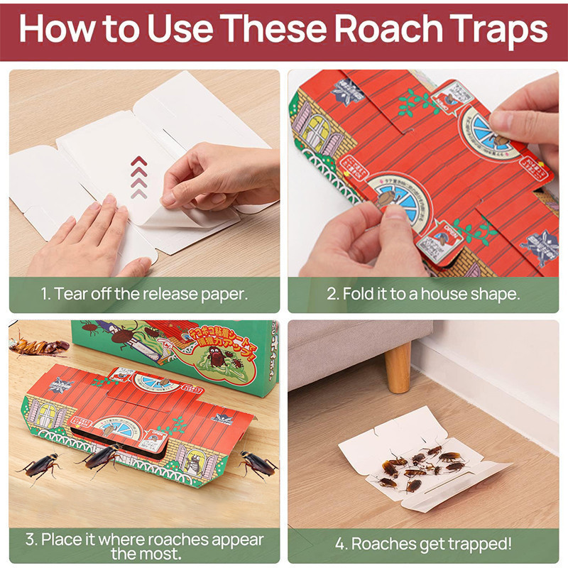 【Ship Today】10PCS Cockroach Glue Traps Lizard Trap 100% Effective ...