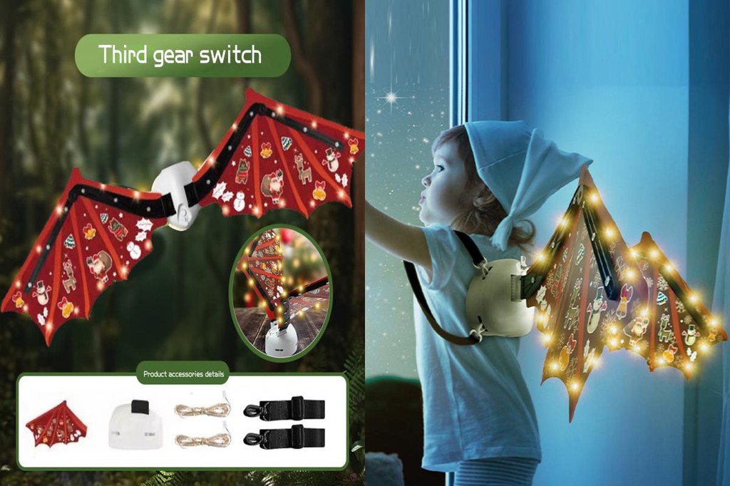 Led Illuminated Wings for Children Glowing Angel Wings Costume Light Up ...