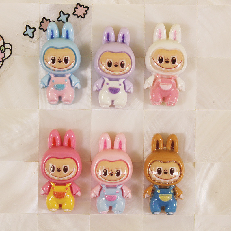 Cute Labubu Jibbits for Croc Pop Mart Crocs Accessories Charms Pink ...