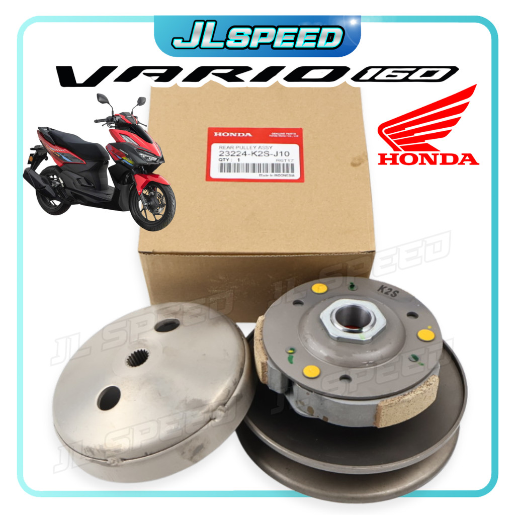HONDA VARIO 160 / VARIO160 K2S J10 Auto Clutch Rear Pulley Complete Set ...