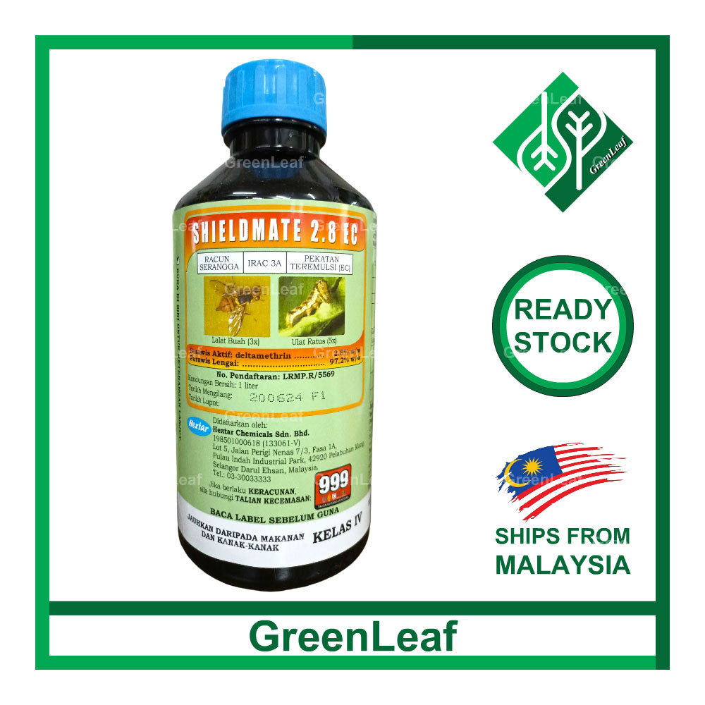 Shieldmate 2.8EC 1L Racun Serangga Insecticide Deltamethrin 2.8% Hextar Pyrethroid Ulat Pengorek ...