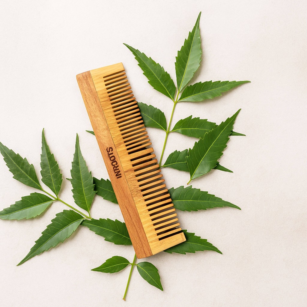 Inroots Neem Combs | Premium Lily Comb | 100% Natural | Authentic Neem ...