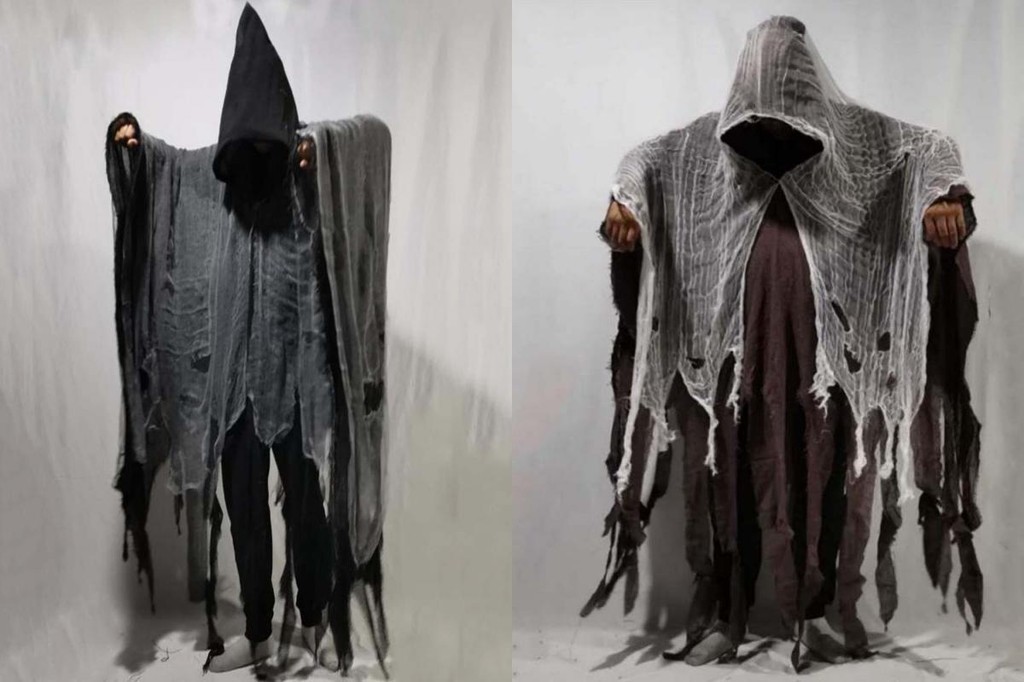 {Newcat} Adult Hooded Cape Gothic Costume Spooky Halloween Cloak for ...