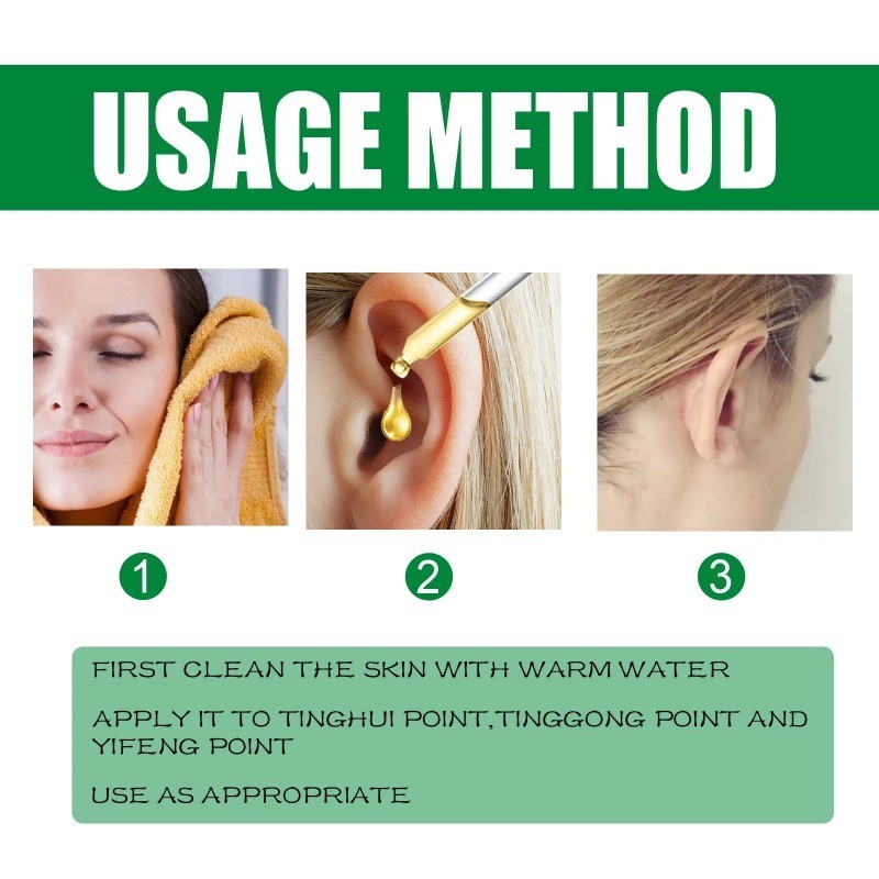 Ear Buzzing Treatment Drops Relieve Tinnitus Earache Otitis Reduce Ear ...