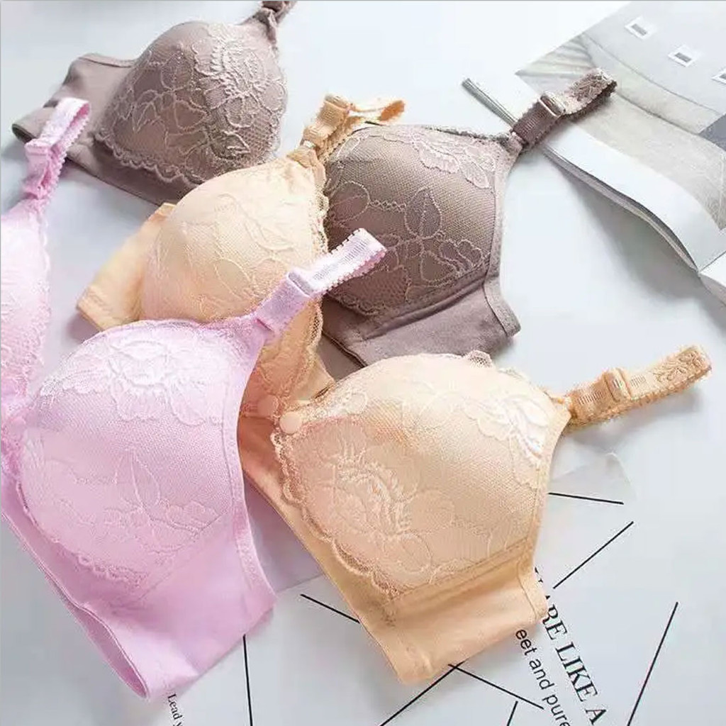 Women Nursing Maternity Breastfeeding Bra for Mom Button Design ...