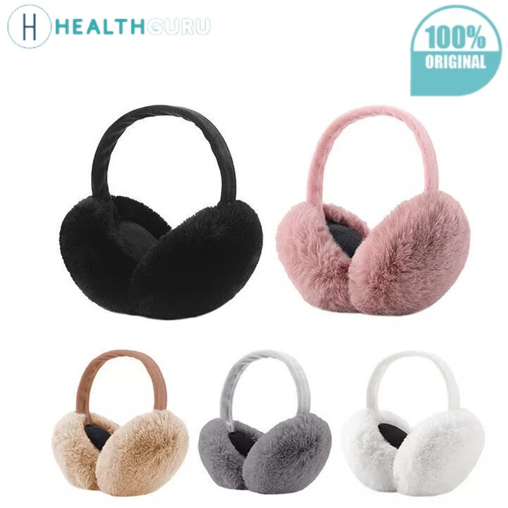 HealthGuru Super Soft Foldable Winter Earmuff Plush Travel Unisex Ear ...