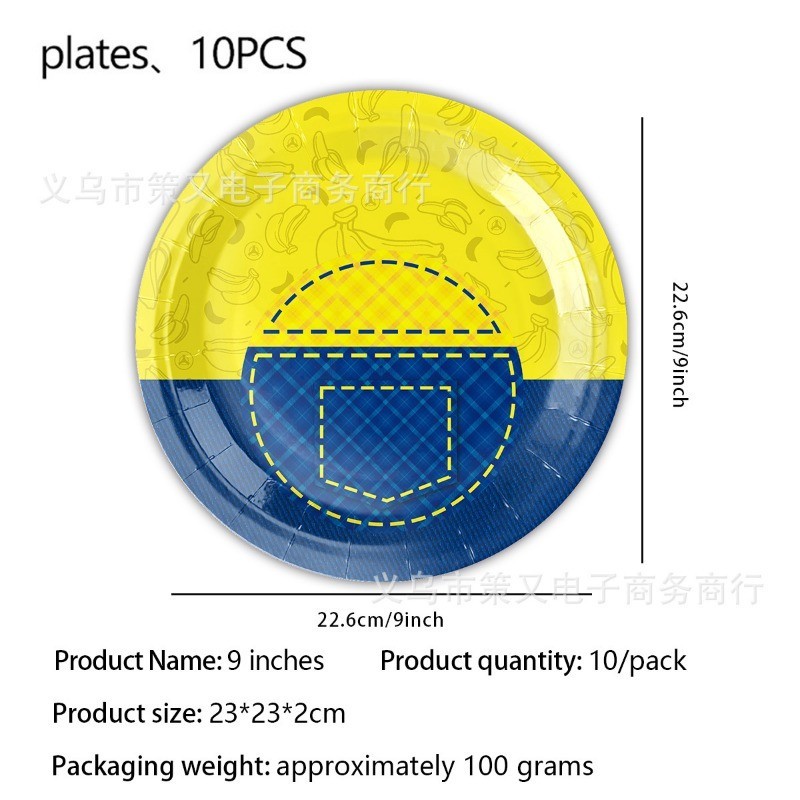 New Cute Minions Cartoon Theme Party Tableware Despicable Me Anime ...