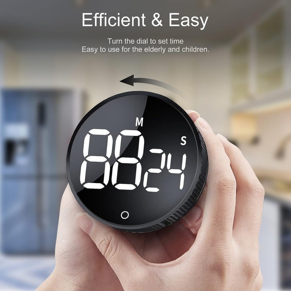 Digital Kitchen Timer Visual timers Cooking Tool Large LED Display ...