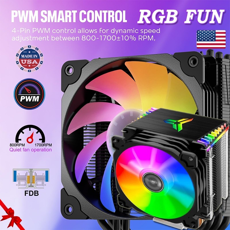 PC Cooler High Performance PC Desktop Radiator 4Pin 12V PC ARGB Fan ...