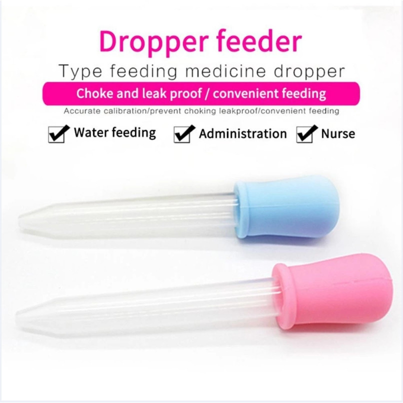 Pet Baby Dropper Dispenser Baby Cat Choke Prevention PP Straw with ...
