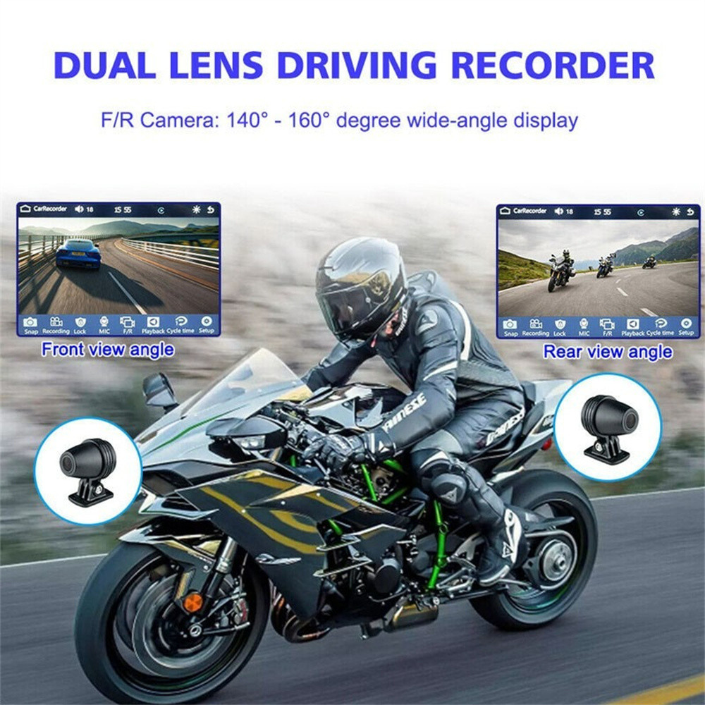 5 inch Motorcycle DVR Navigation Wireless CarPlay Android Auto Airplay ...