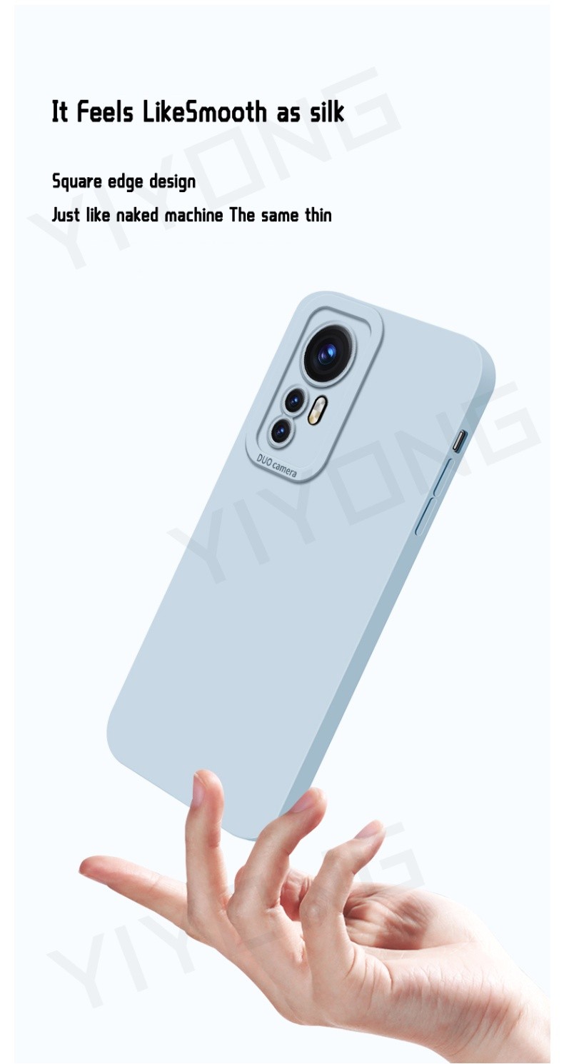 Mi12 Case YIYONG Liquid Silicone Soft Cover For Xiaomi Mi 12 X T 12X ...
