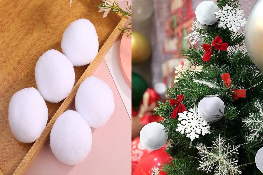 SGW_ Safe Polypropylene Snowballs Non-toxic Artificial Snowballs 50 ...