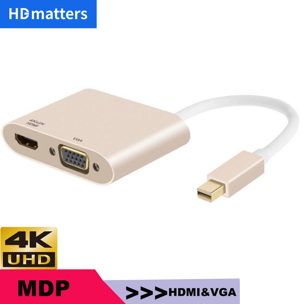 Macbook pro HDMI adapter 4K Mini DP to hdmi vga adapter hdmi vga mac ...