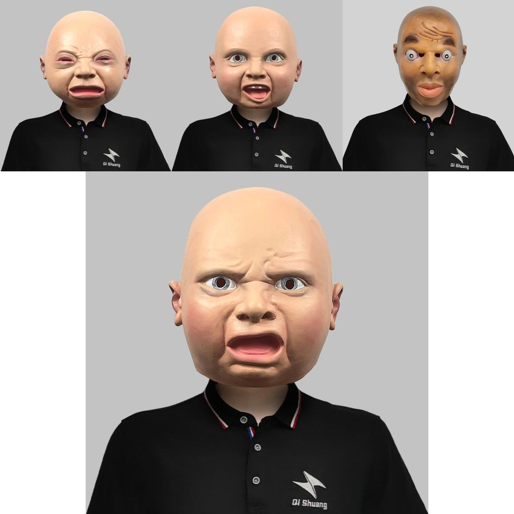 Latex Bobiorogang Hilarious Mask For Kids Funny Face Party Costume ...