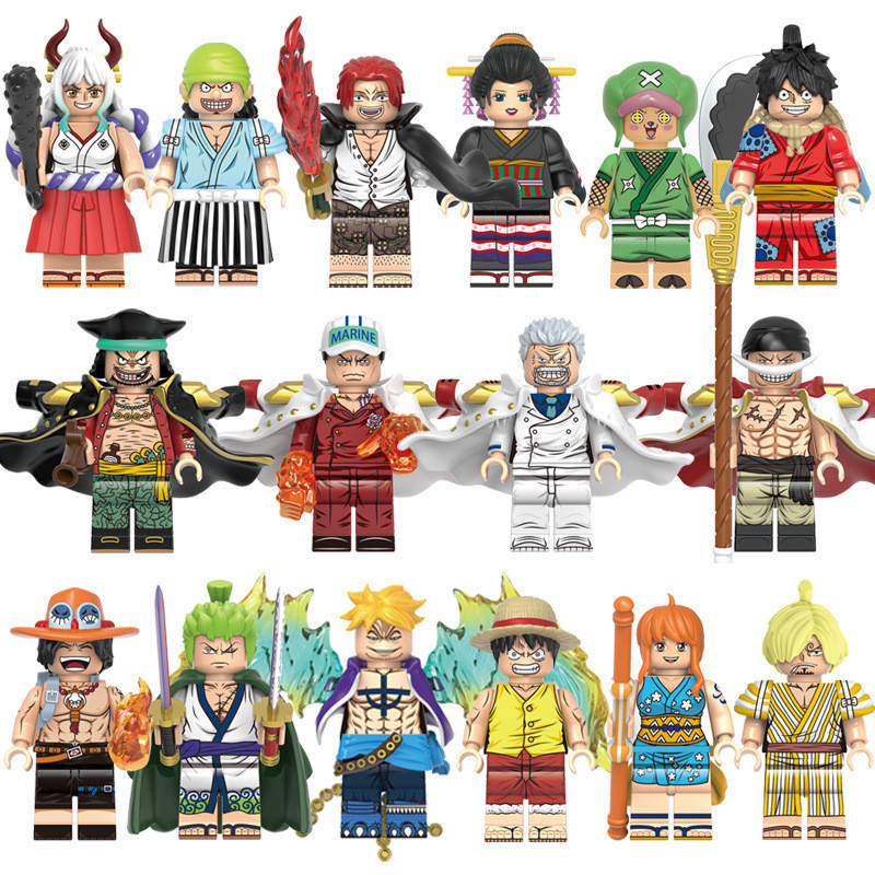 One Piece Lego Building Block Minifigure Lego Brick Toy Zoro Luffy ...