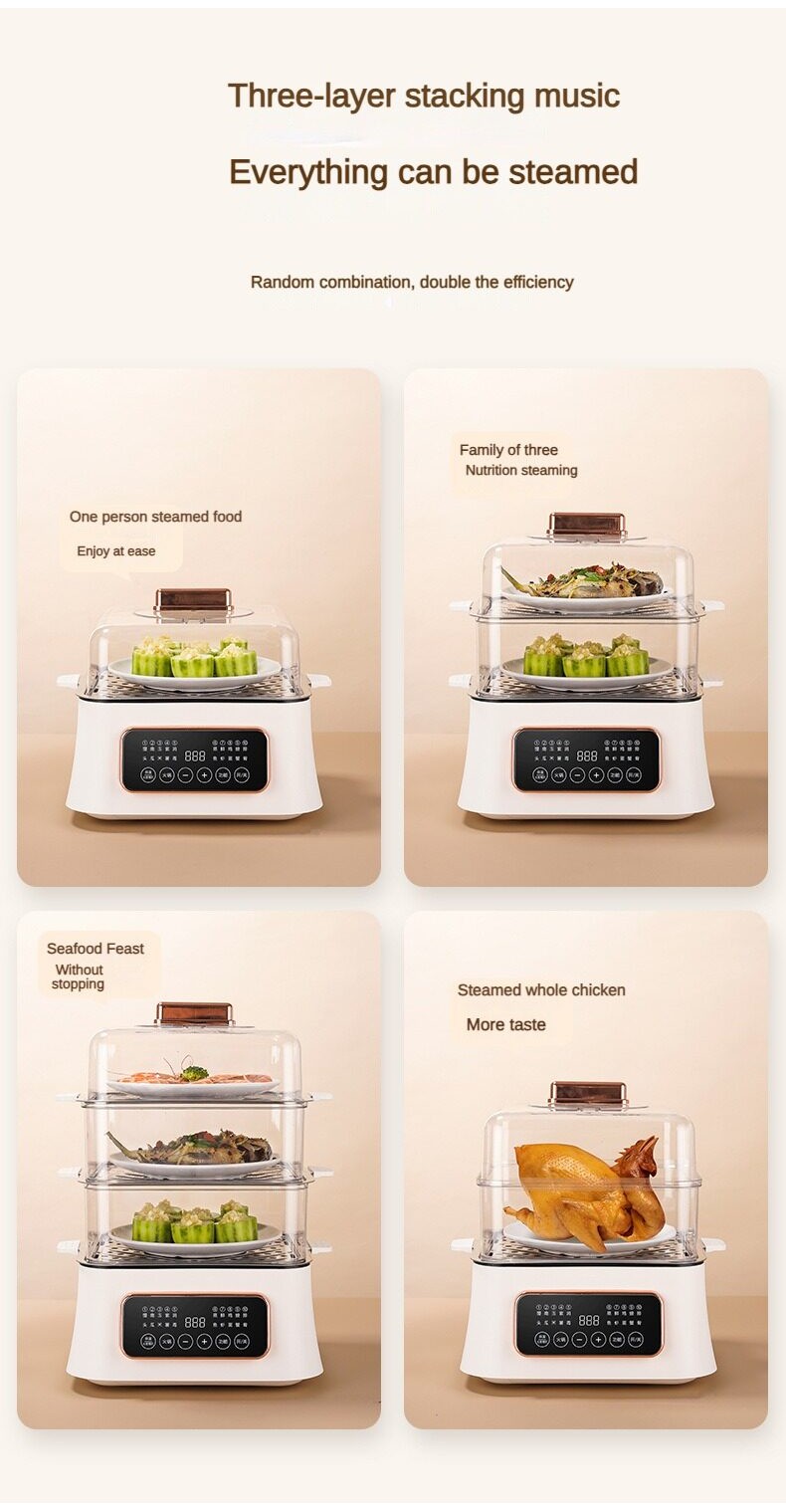 Electric steamer stew steaming one breakfast machine hot pot cooking ...