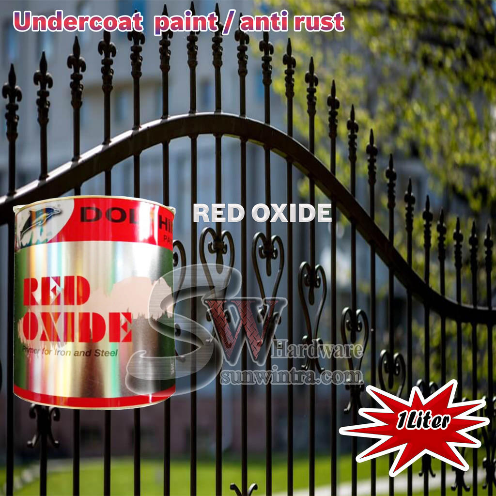 Dolphin 1Liter Anti Rust Red Oxide / Black Oxide Undercoat Paint ...