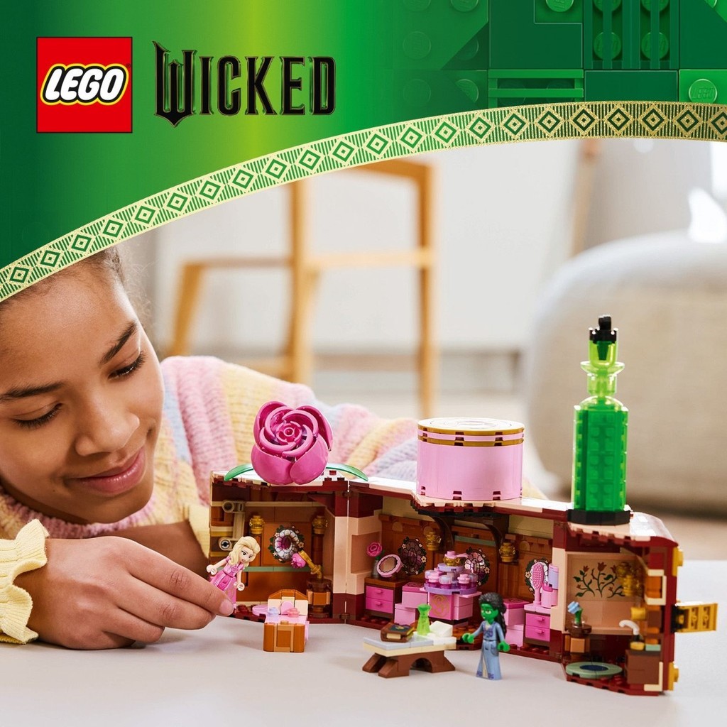 LEGO 75683 Wicked Glinda & Elphaba's Dormitory Building Toy Set (740 ...
