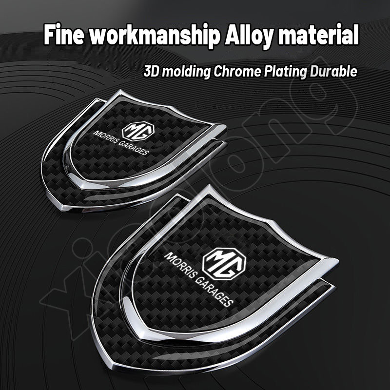 High quality Car Logo Emblem Badge Chrome Sticker 3D Metal Carbon Fiber ...
