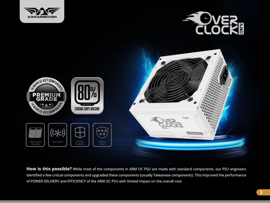 Armaggeddon Overclock Pro Ordinary Power Supply (200W/350W/450W/550W) | Shopee Malaysia