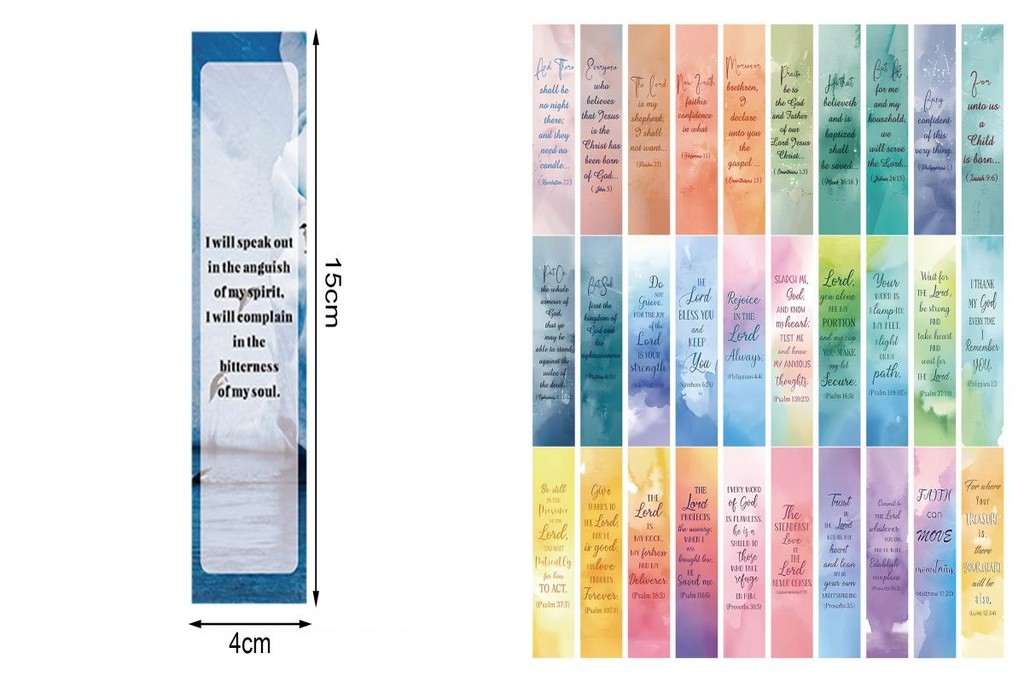 Bible Study Accessories Faith-based Bookmarks Christian Bible Verse ...