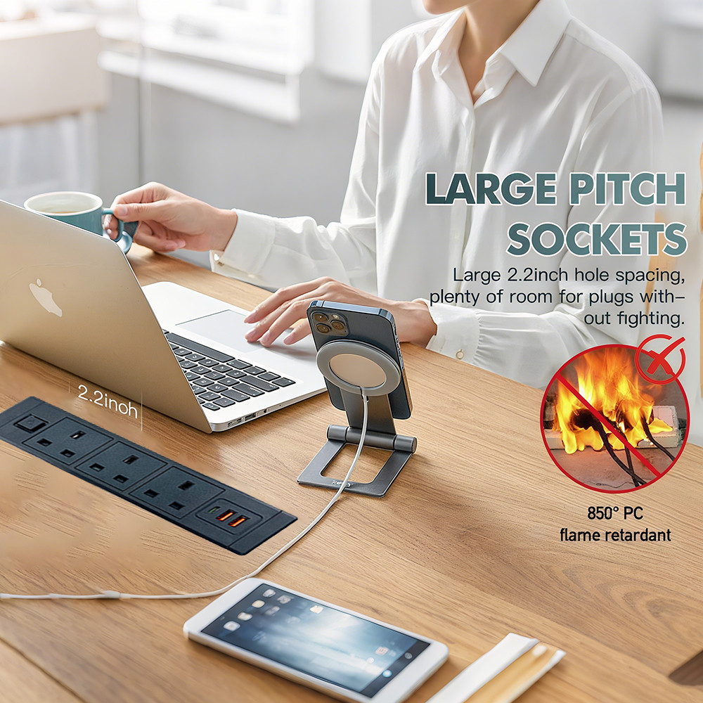 Built-in Desktop Hidden Outlets Socket UK MK SG MY Concealed Socket ...