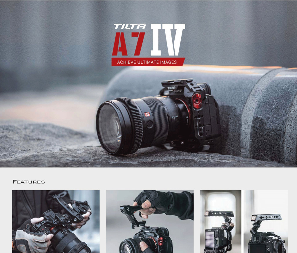 Tilta Full Camera Cage Kit for SONY A7 IV、A1、A7S3、A7R4A、A73、R3、A9 Mirrorless Camera | Shopee ...
