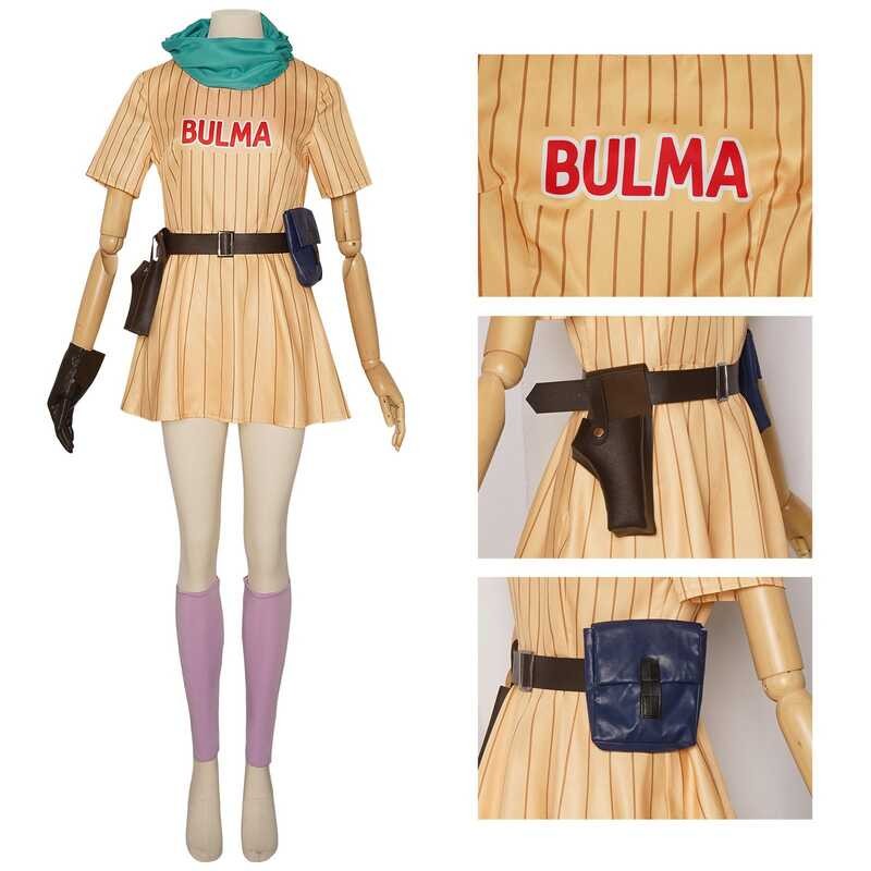 Dragon Ball Bulma Cosplay Costume - Female Anime Character Stage ...