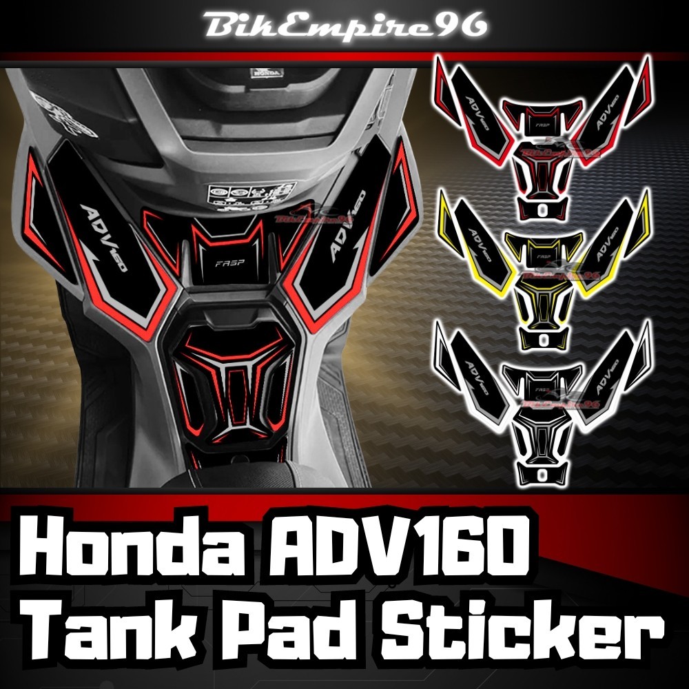 Honda ADV160 Tank Pad High Quality 5D Glossy Resin Embossed Sticker ...