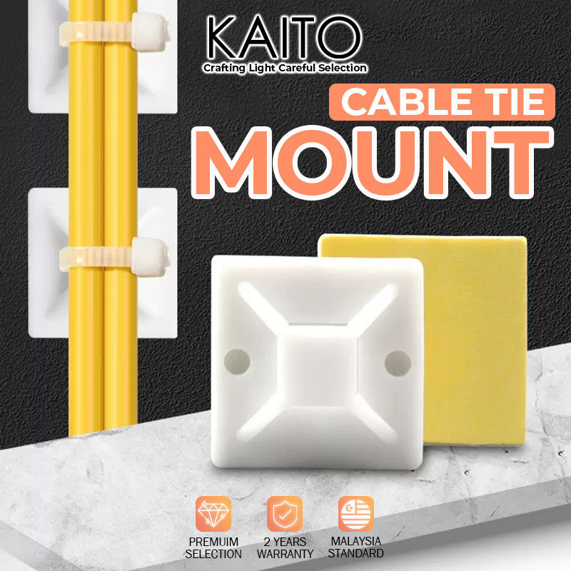 Cable Tie Wall Mount Self Adhesive Stick On Holder Cable Ties Routing ...