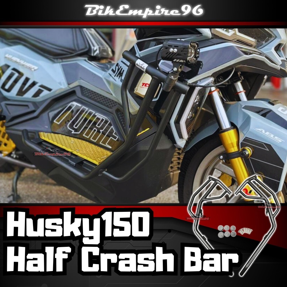 Husky150 Half Crash Bar Heavy Duty Sporty Design Frame Solid Strong ...