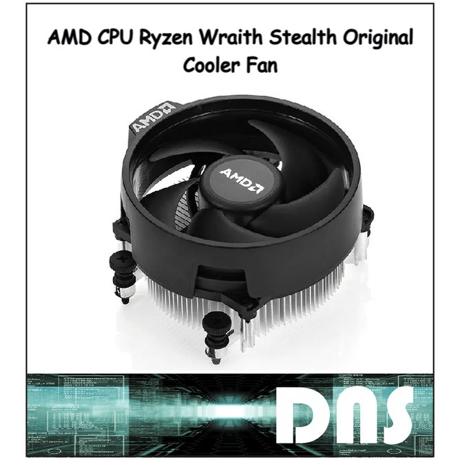AMD CPU Ryzen Wraith Stealth Original Cooler Fan With Box (Heat Sink ...