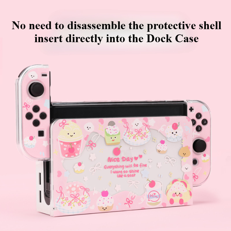 Nintendo Switch Transparent Protective Case Dessert Party Hard ...