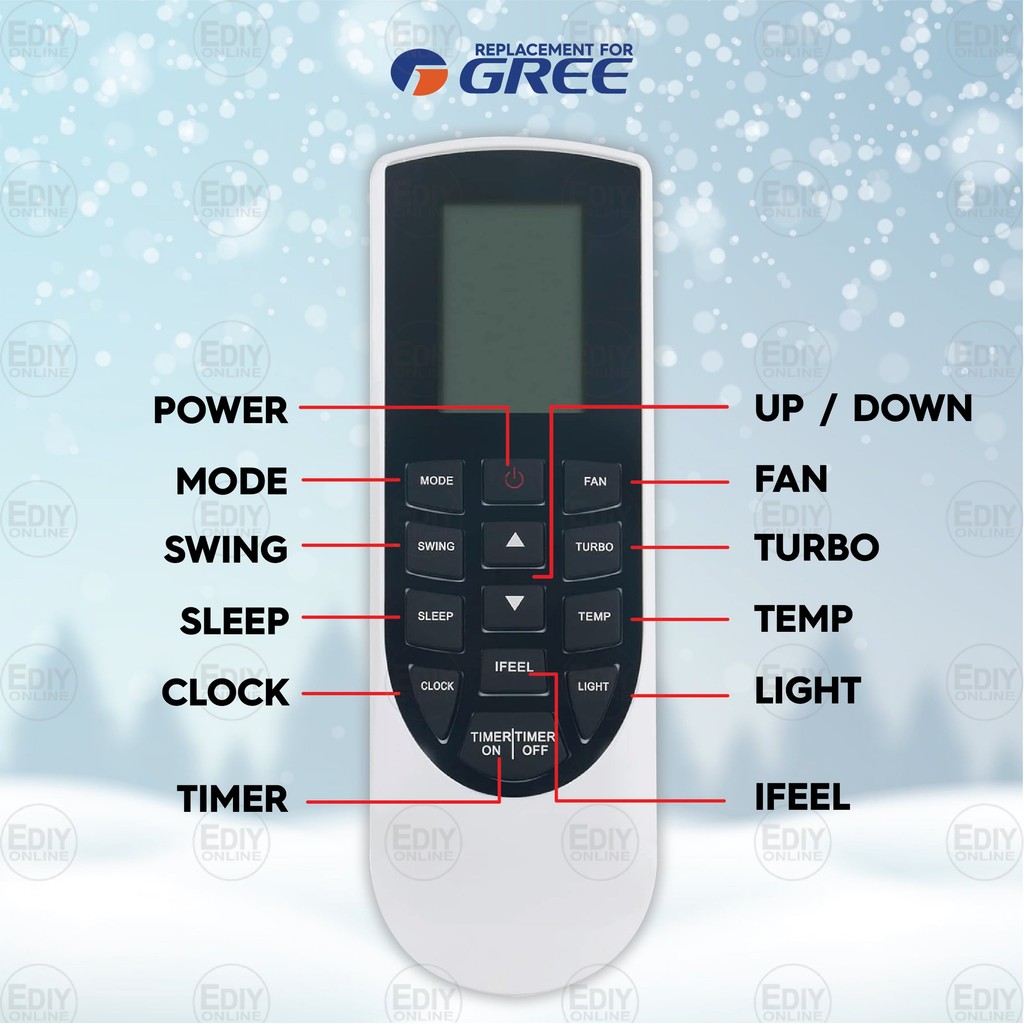 【𝐅𝐑𝐄𝐄 𝐁𝐀𝐓𝐓𝐄𝐑𝐘 𝐀𝐀𝐀𝐗𝟐】Replacement YAN1F1 Remote Control Compatible for ...