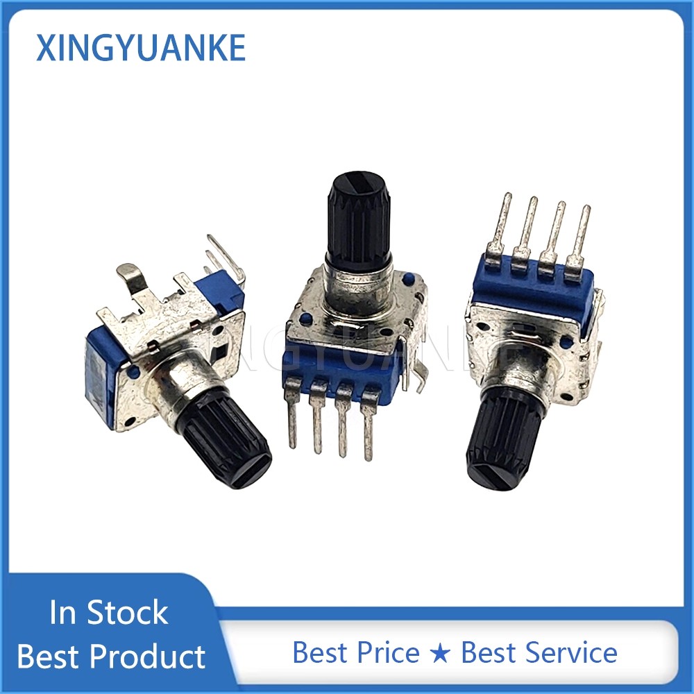 2Pcs/lot Single Potentiometer RK11 Type 4-Pin B10K 20K 50K 100K B103 ...