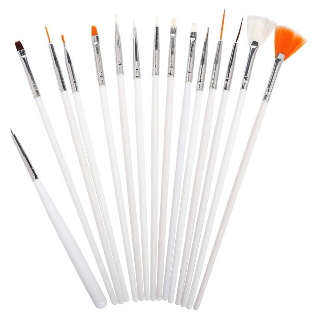 15 Brush Set Lining Pen Detailed for Figurine Doll Gundam Apply Color ...